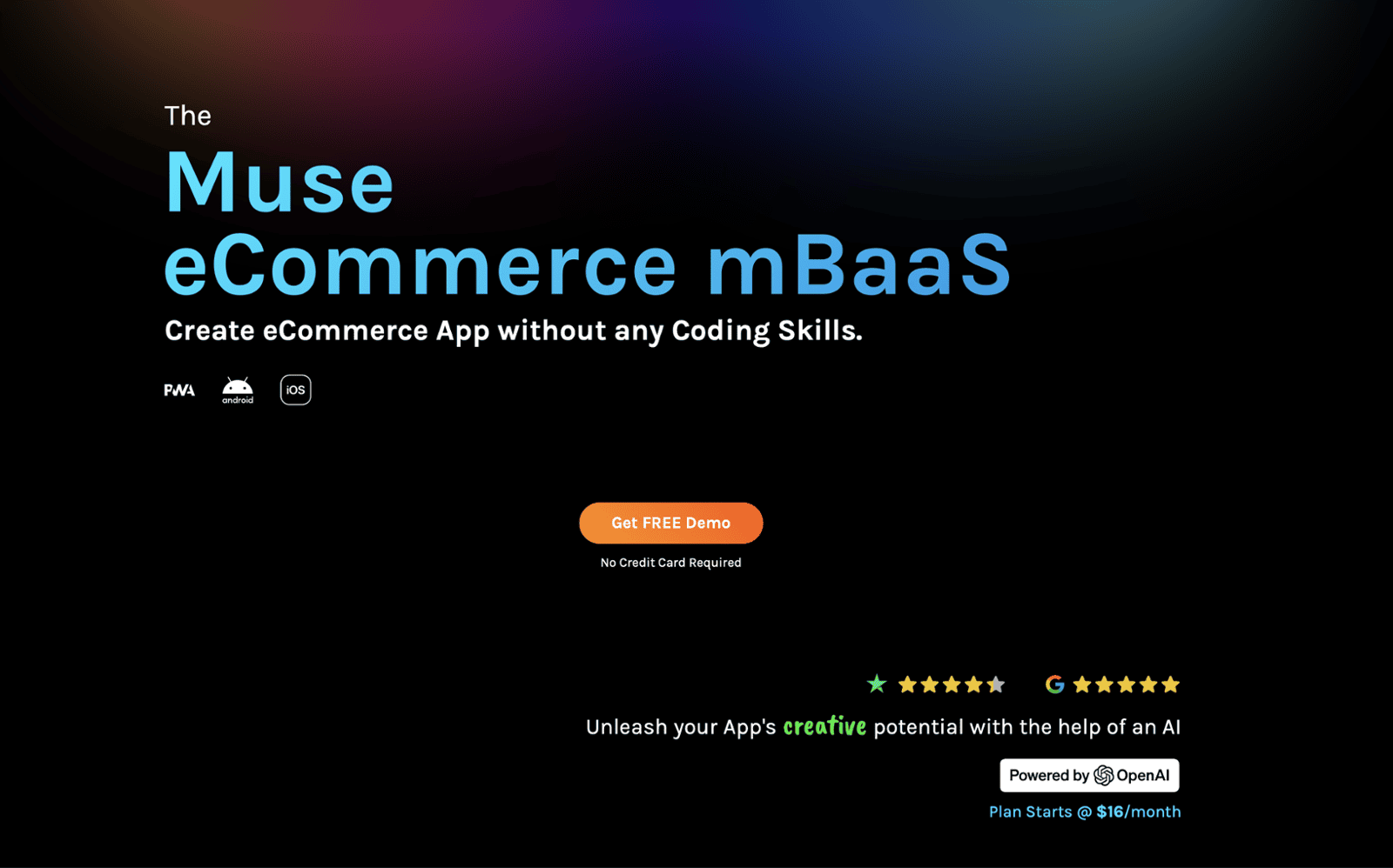Create Ecommerce Apps Without Any Coding Skills Muse Mbaas